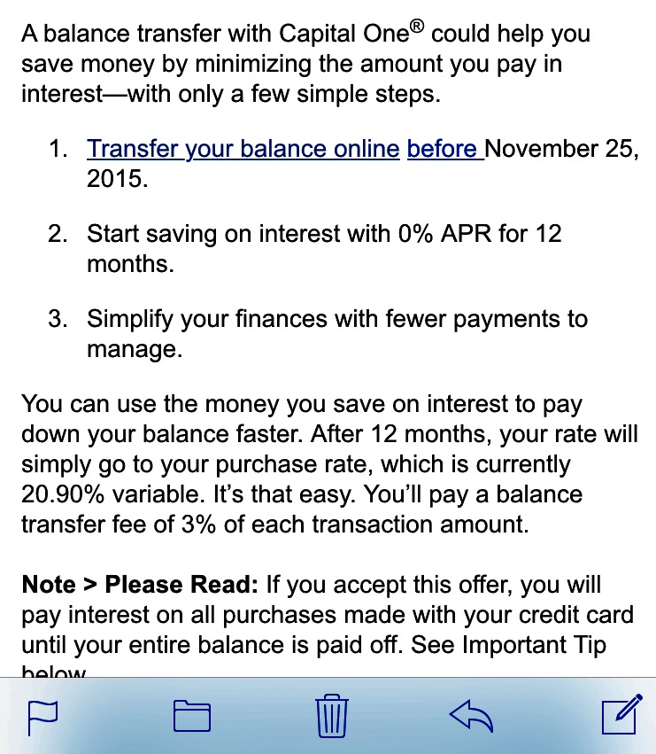 Capital One 0% Balance Transfer Offer - myFICO® Forums - 4267743