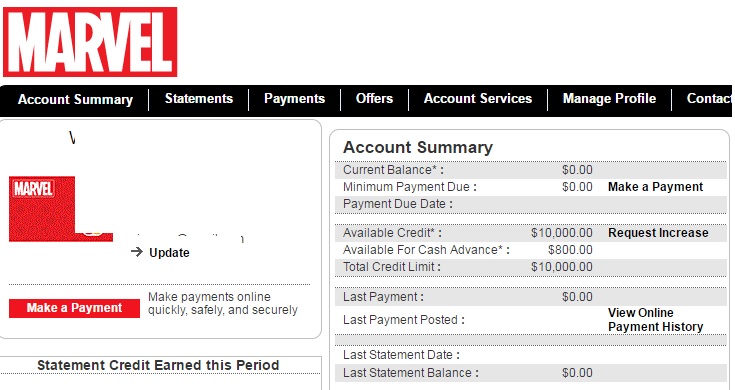 Marvel Mastercard [Synchrony] [5/17 Update] - Page 26 - myFICO® Forums ...