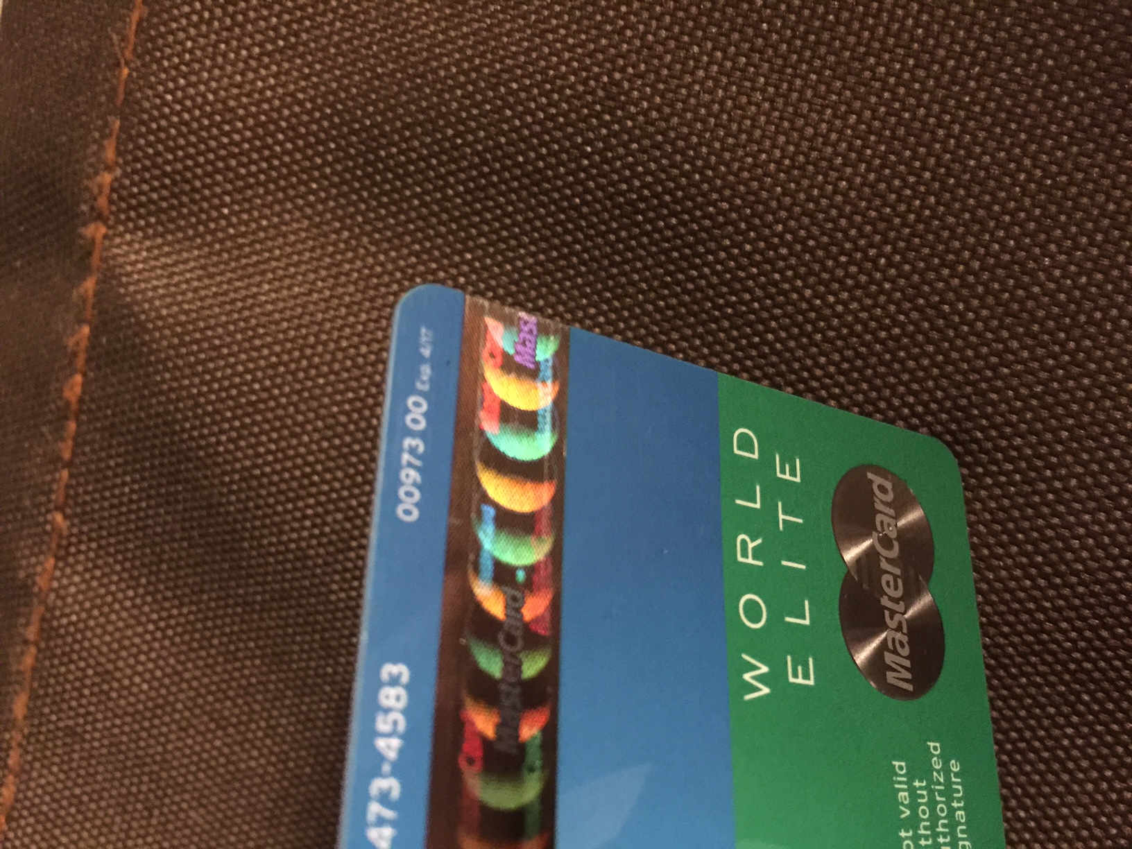 holographic magstripe citi world elite mastercard - myFICO® Forums ...