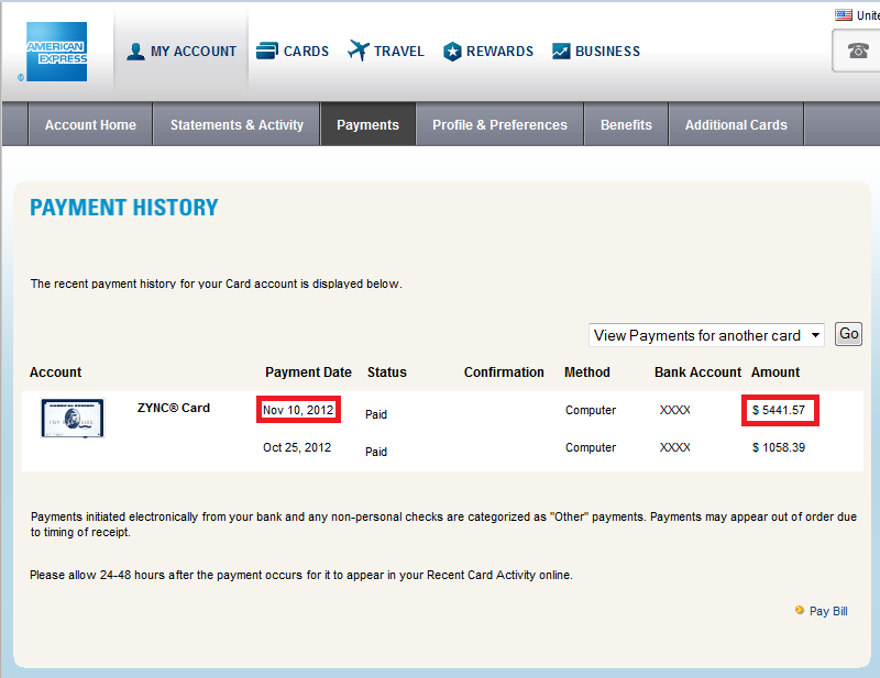 Ouch - My AMEX Zync bill hurt this month - myFICO® Forums - 1694276
