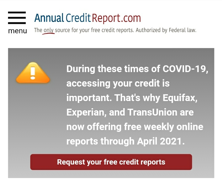 Annualcreditreport.com now giving free cr from bif... - Page 4 - myFICO ...