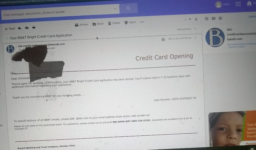 Denied 14th BB&T Card - Page 2 - myFICO® Forums - 6049940