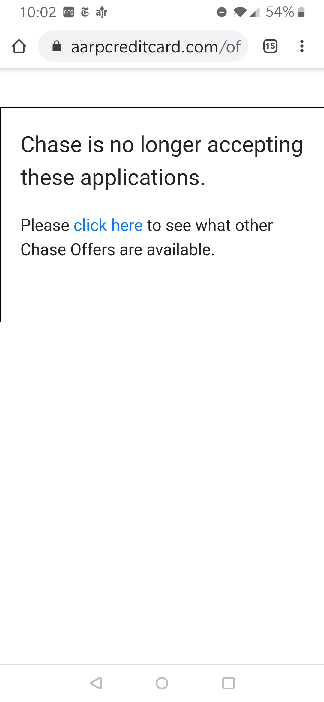 AARP credit card from Chase - no longer available? - Page 2 - myFICO ...