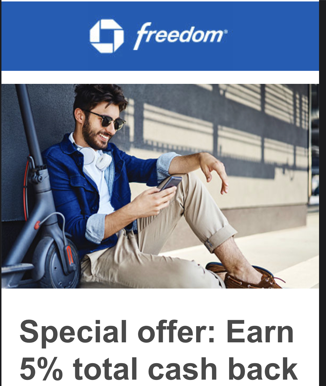 Chase Freedom offer, additional 5% on select categ... - myFICO® Forums ...