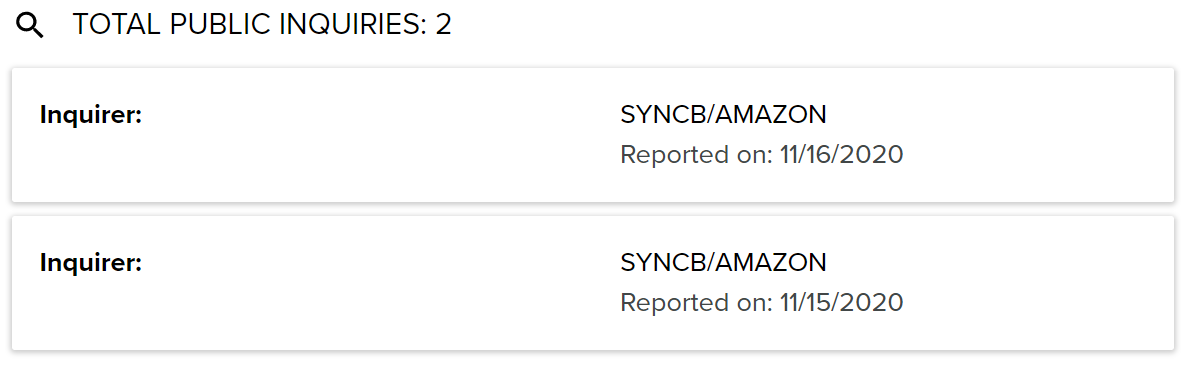 Synchrony Amazon Prime Store Card - Inquiries - myFICO® Forums - 6185585