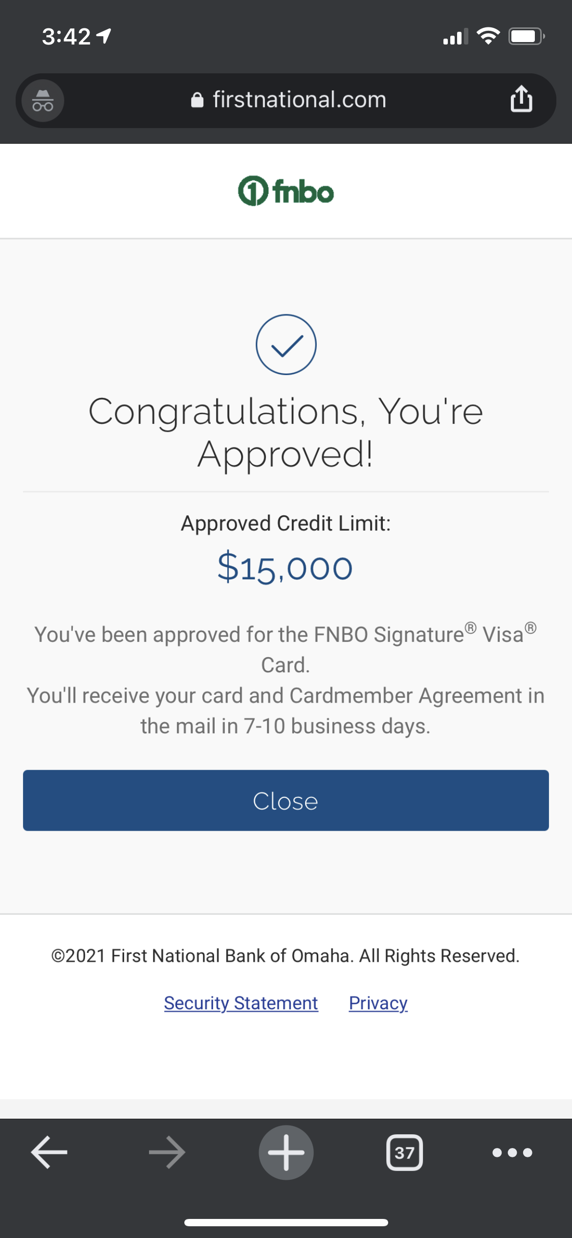 Fnbo visa rewards mailer offer - Page 2 - myFICO® Forums - 6222688