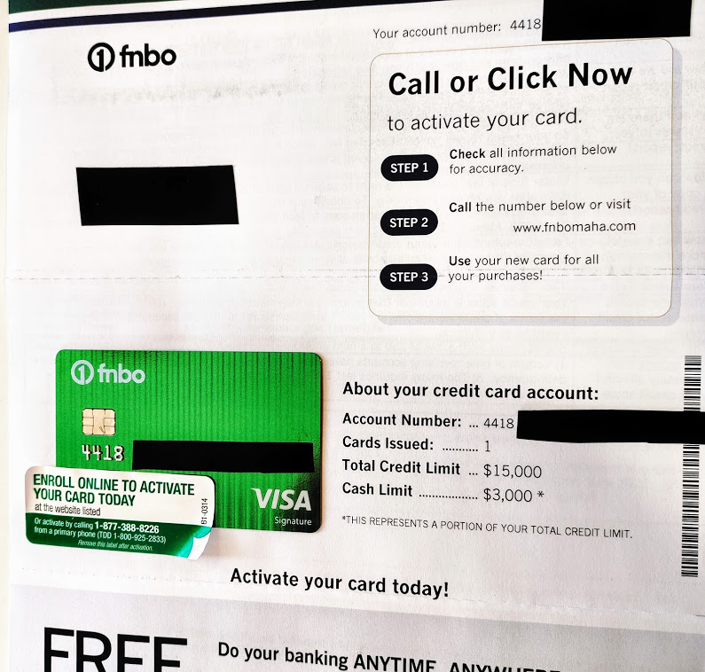 FNBO Visa Signature® $15,000.00 ****** Approved - Page 7 - myFICO ...