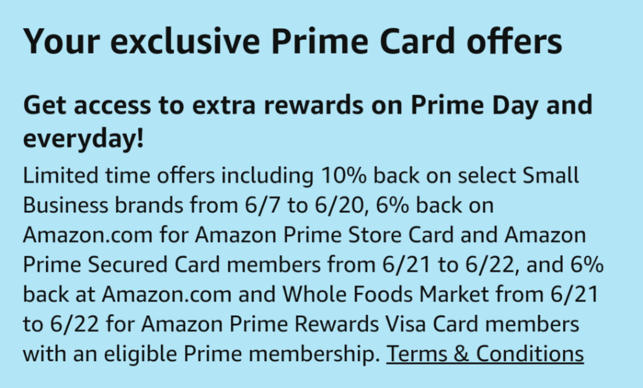 Exclusive Amazon Prime Card Offer 10% Back - myFICO® Forums - 6345123