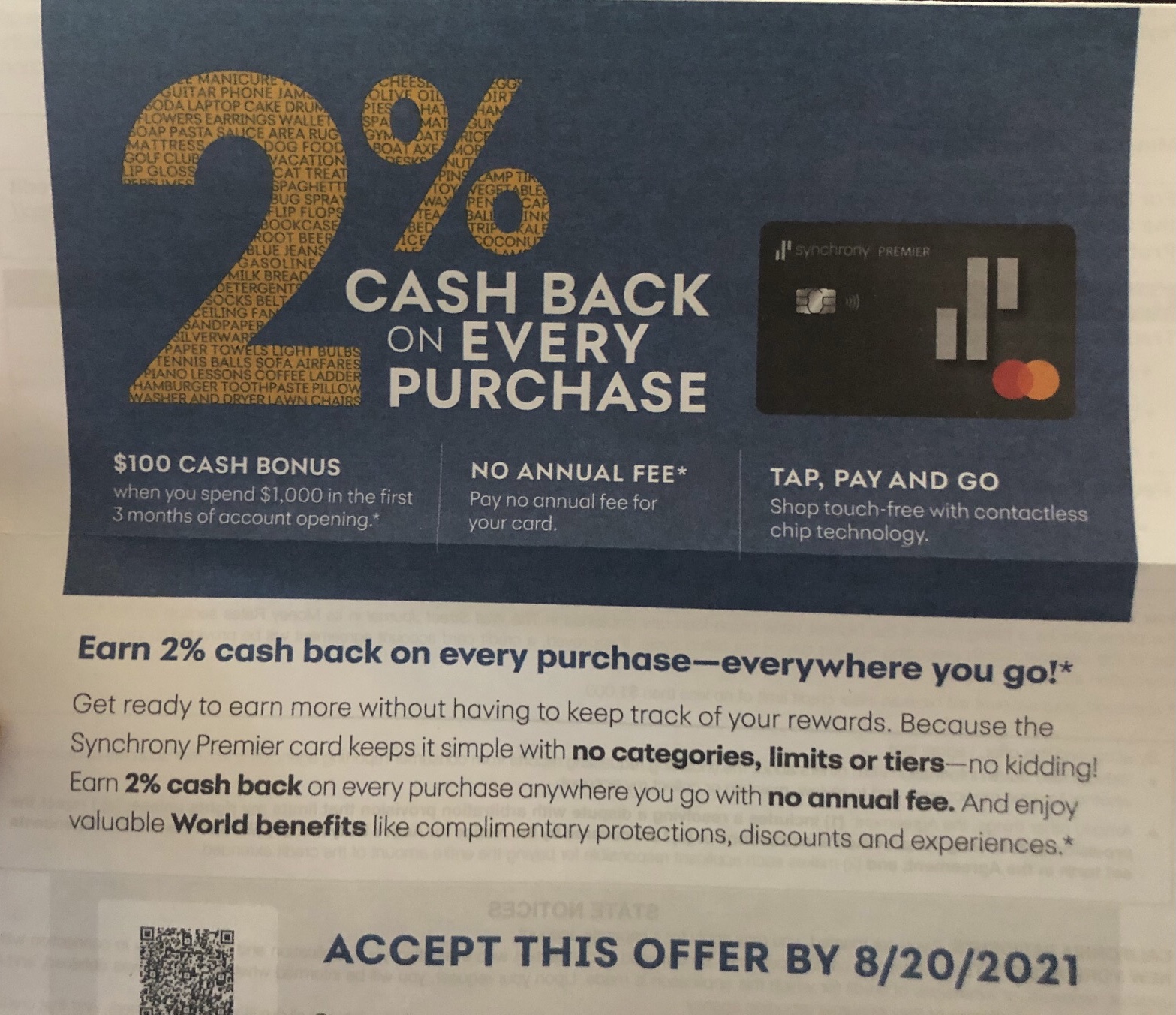 Synchrony Premier World MasterCard Preapproval - myFICO® Forums - 6359204