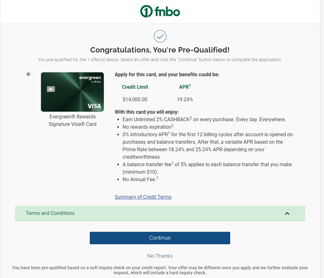 FNBO Do I Dare? - myFICO® Forums - 6371603