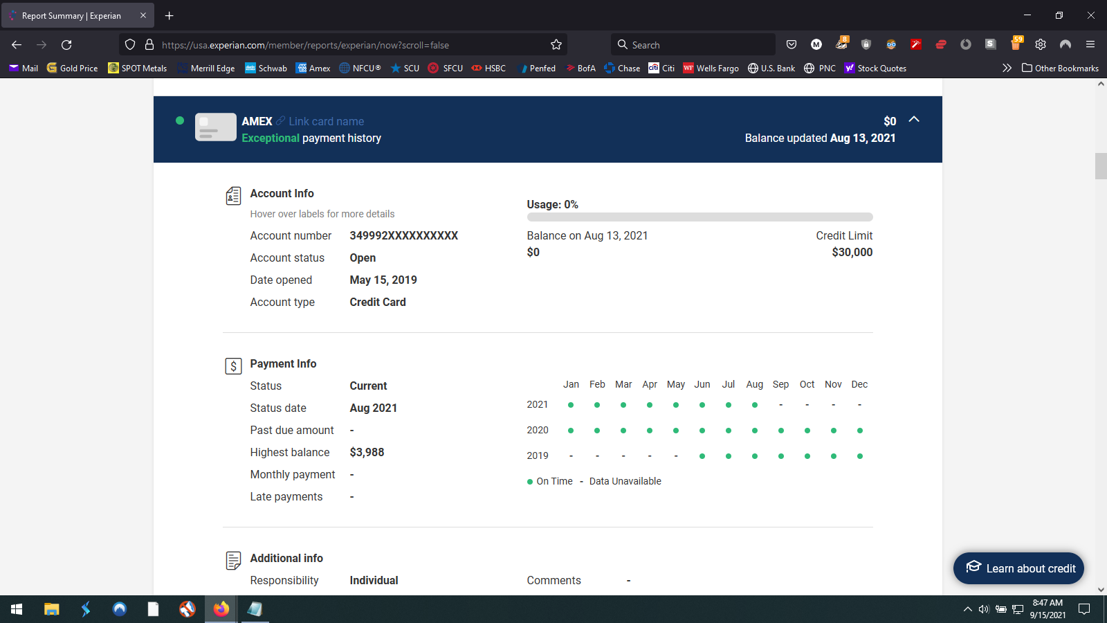 Schwab Investor AmEx "SP" CLI $8,000.00 ***Approv... - myFICO® Forums ...