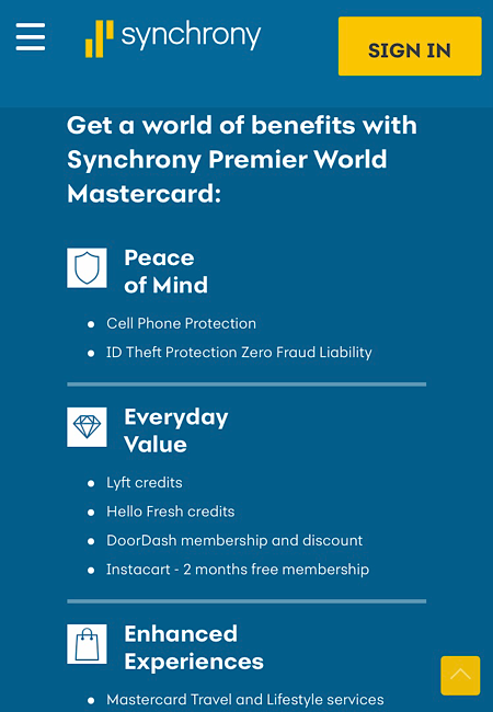 Synchrony has opened apps for the 2% Premier World... - Page 4 - myFICO ...