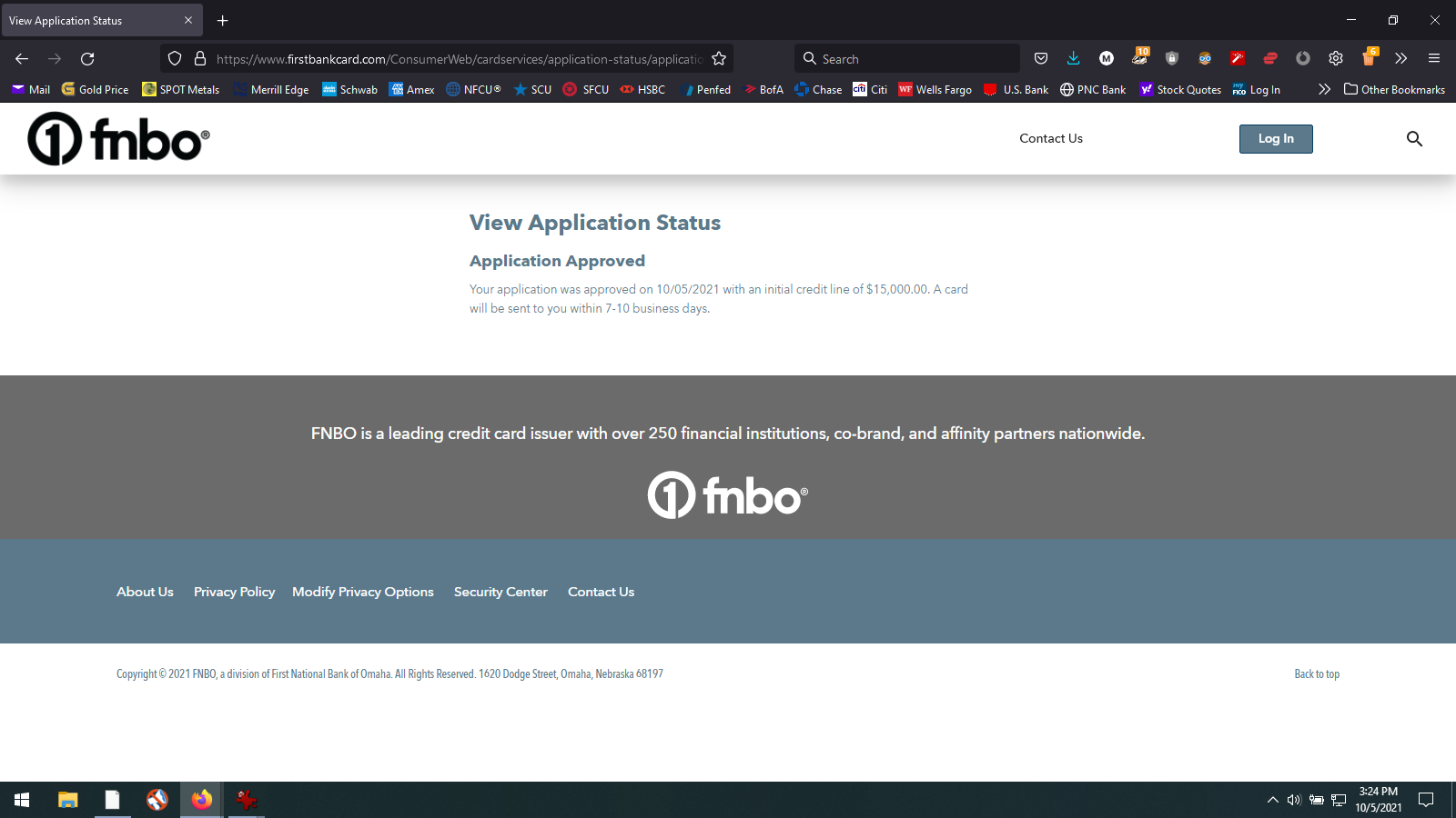FNBO Visa Siggy $15,000 **Approval - Page 5 - myFICO® Forums - 6418900