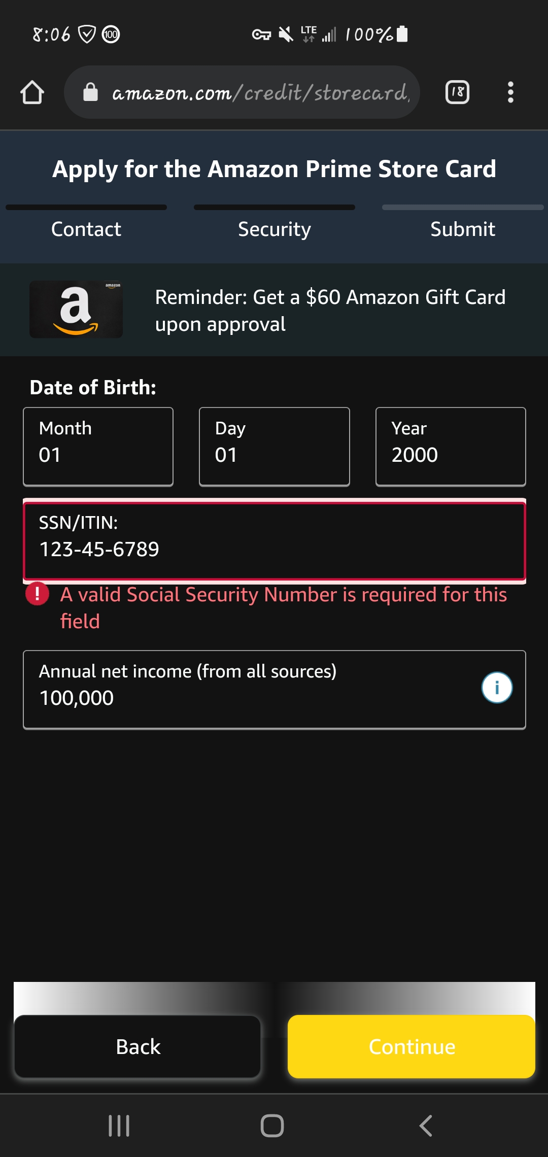 Synchrony Amazon Store Card - Invalid Social? - myFICO® Forums - 6442104