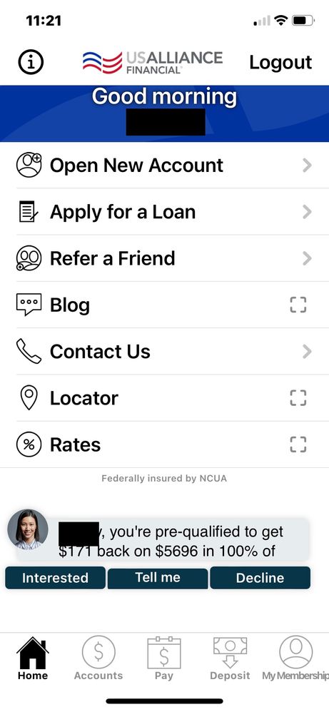 USALLIANCE Visa® Signature Credit Card Preapprova... - myFICO® Forums ...
