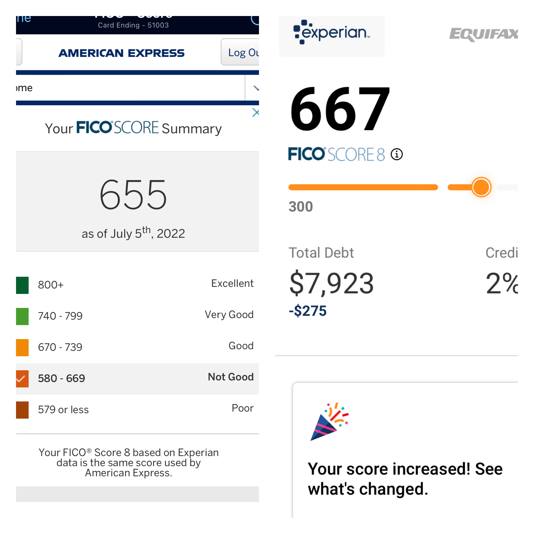 Amex has a different Fico 8 Score - myFICO® Forums - 6565161