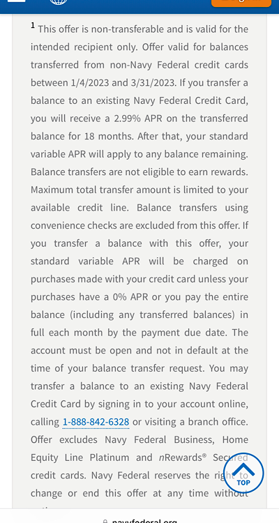 Navy Federal 2023 Targeted Balance Transfers - Page 3 - myFICO® Forums ...