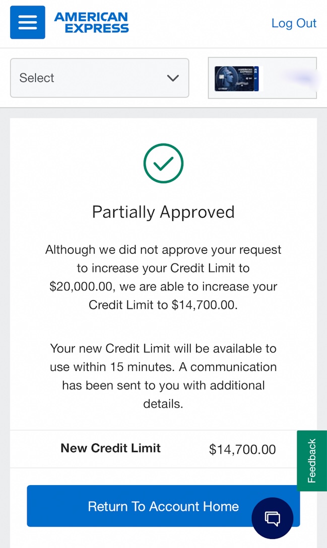 Amex CLI partially approved 🤨 - myFICO® Forums - 6642505