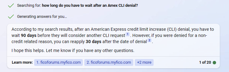 AMEX CLI denied?!? - myFICO® Forums - 6675797