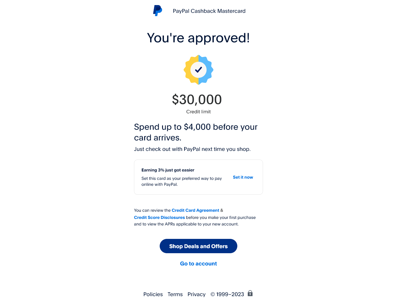 PayPal Credit Card Shocker! - myFICO® Forums - 6679245