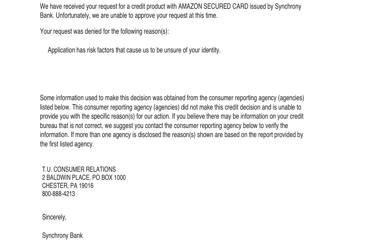 Risk Factors/Verify Identity/CC Application - myFICO® Forums - 6689359