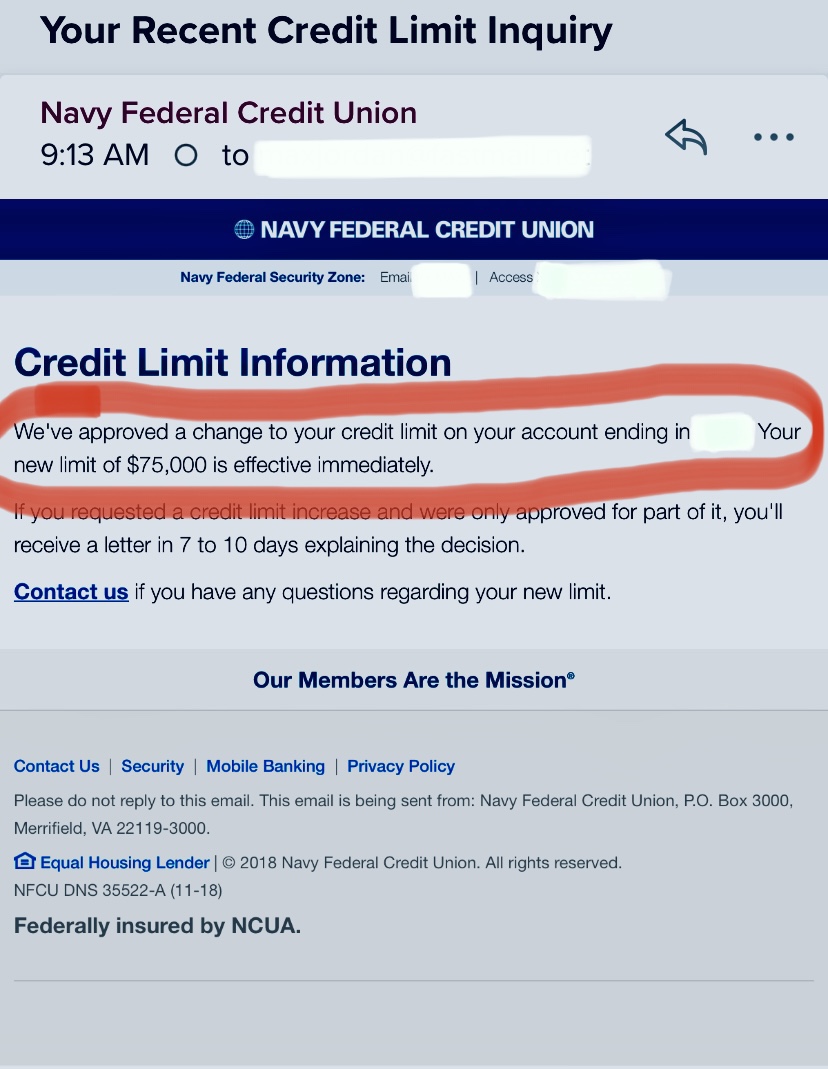 NFCU Flagship Rewards - Approval - $25K - myFICO® Forums - 6693008