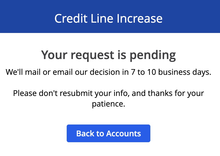 Chase Freedom flex CLI request- 7-10 day - myFICO® Forums - 6710969