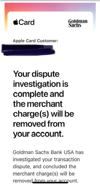 Sharing disputed transaction - Apple Card - myFICO® Forums - 6716790
