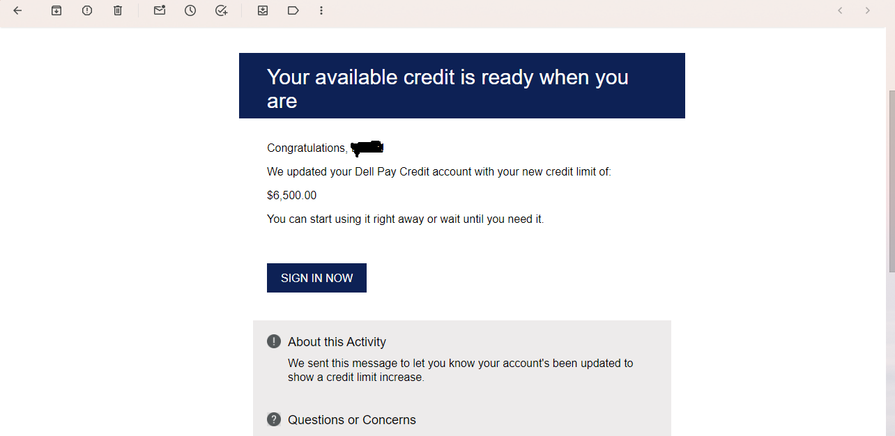 Dell Pay (Comenity) CLI - myFICO® Forums - 6719199