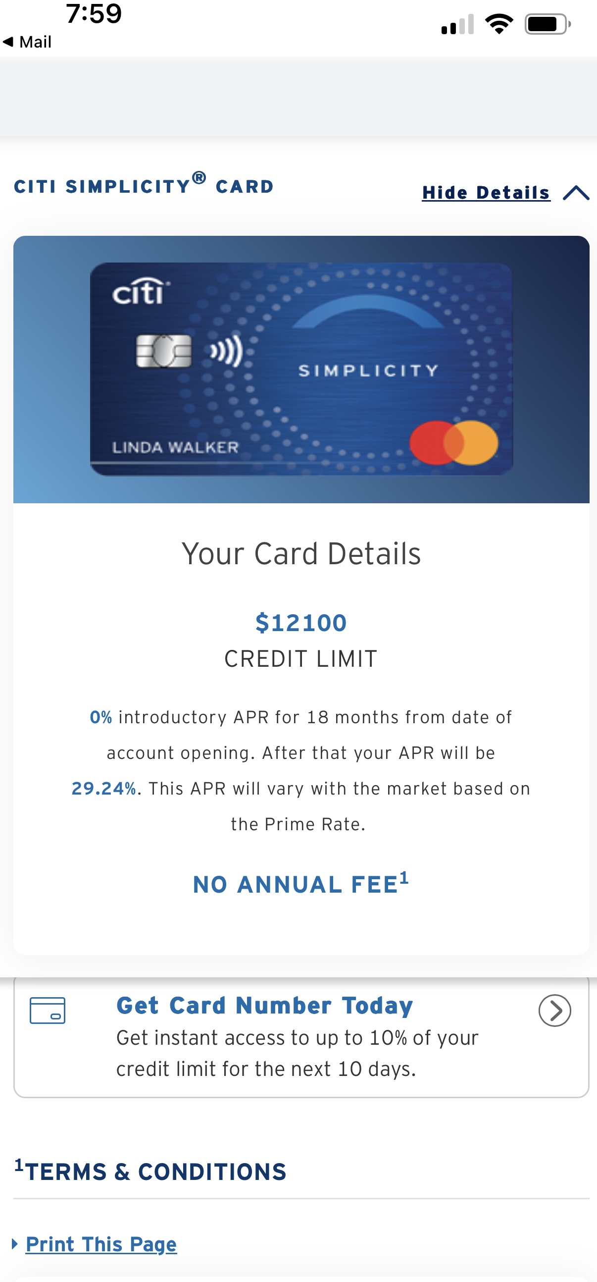 Citi Simplicity approved $12100 - myFICO® Forums - 6720154