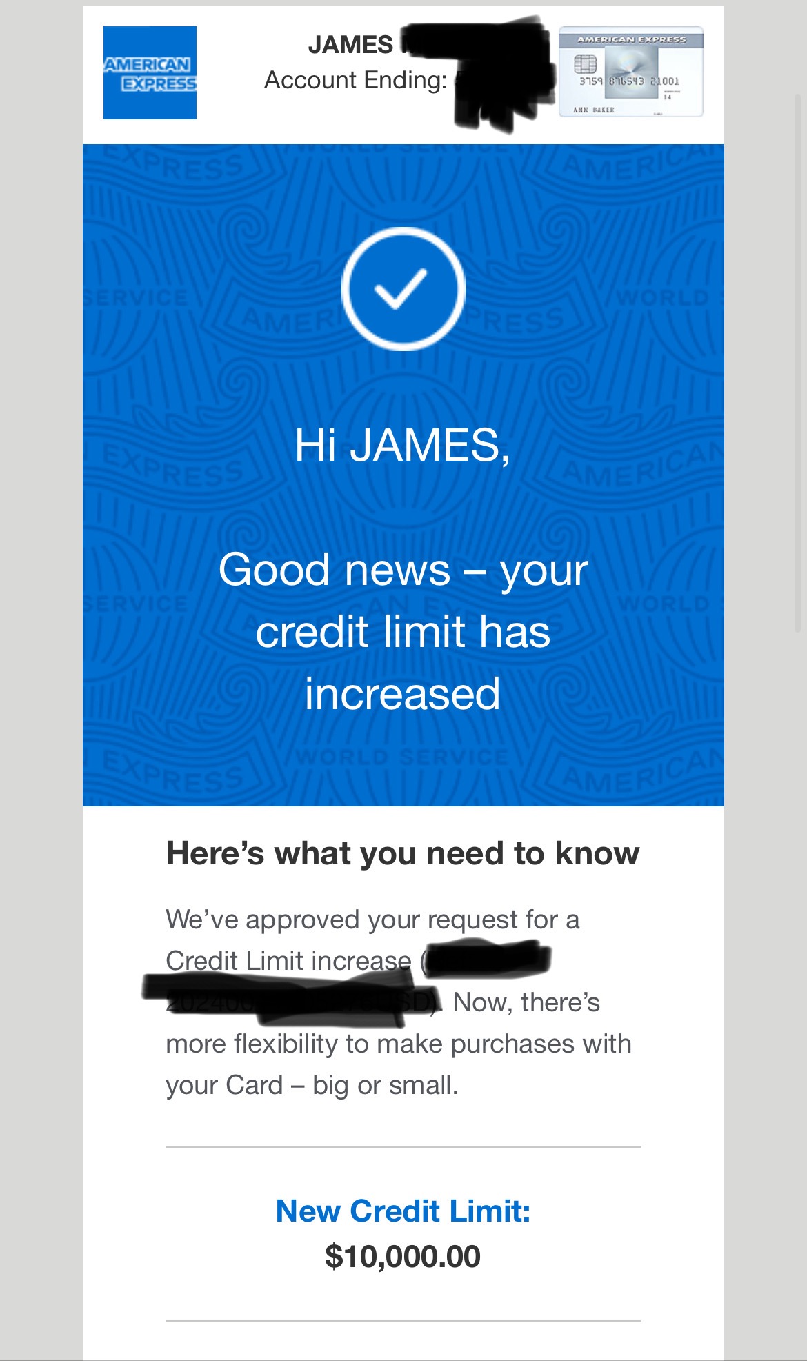 Happy New Year AMEX CLI $10K - myFICO® Forums - 6729532