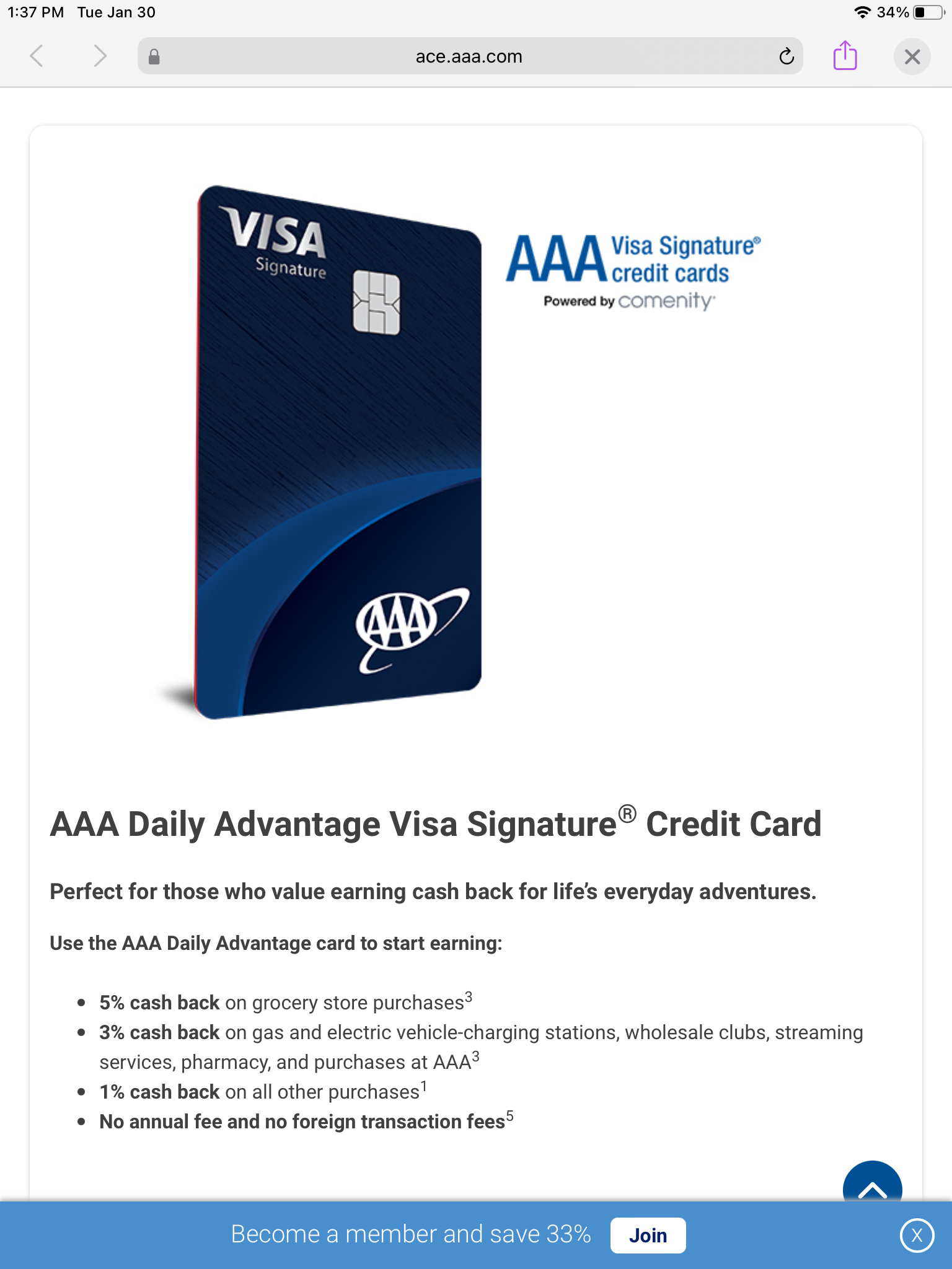 AAA Signature Card - myFICO® Forums - 6735774