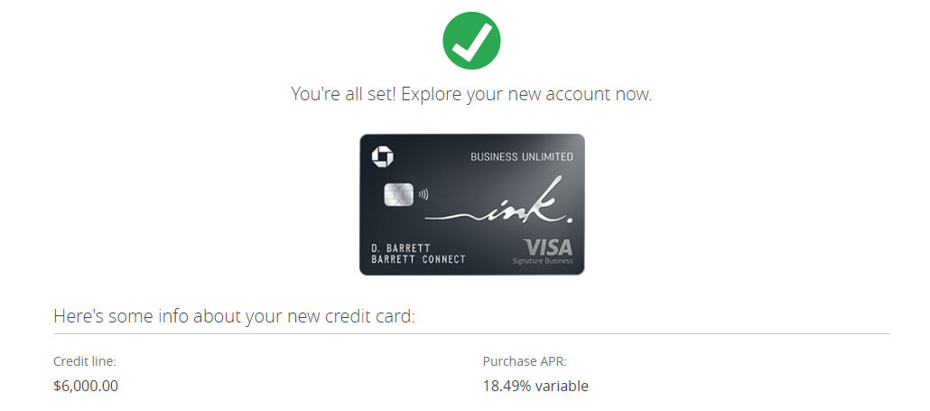 Ink Unlimited Approval - myFICO® Forums - 6771337