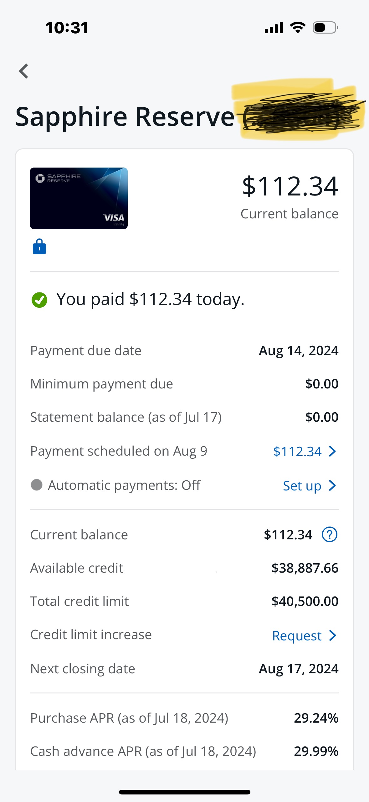 Chase CSR CLI - myFICO® Forums - 6779220
