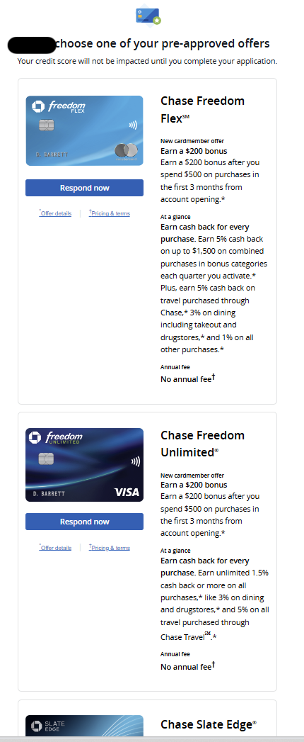 Chase Pre-Approval tool is back! - myFICO® Forums - 6781196