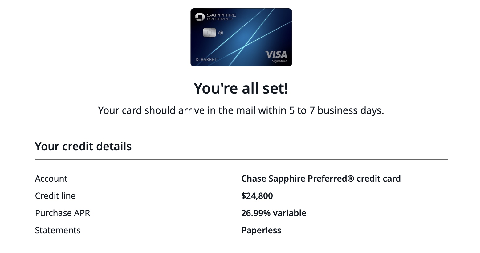 Chase Sapphire Preserve Approval - myFICO® Forums - 6794845