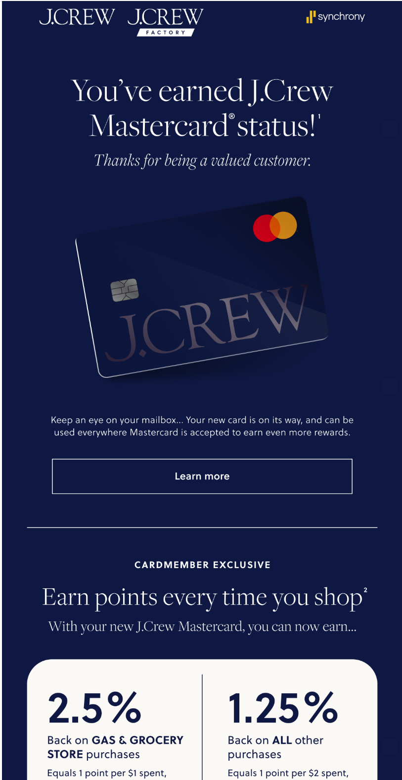 JCrew Store card upraded to Mastercard - myFICO® Forums - 6815156