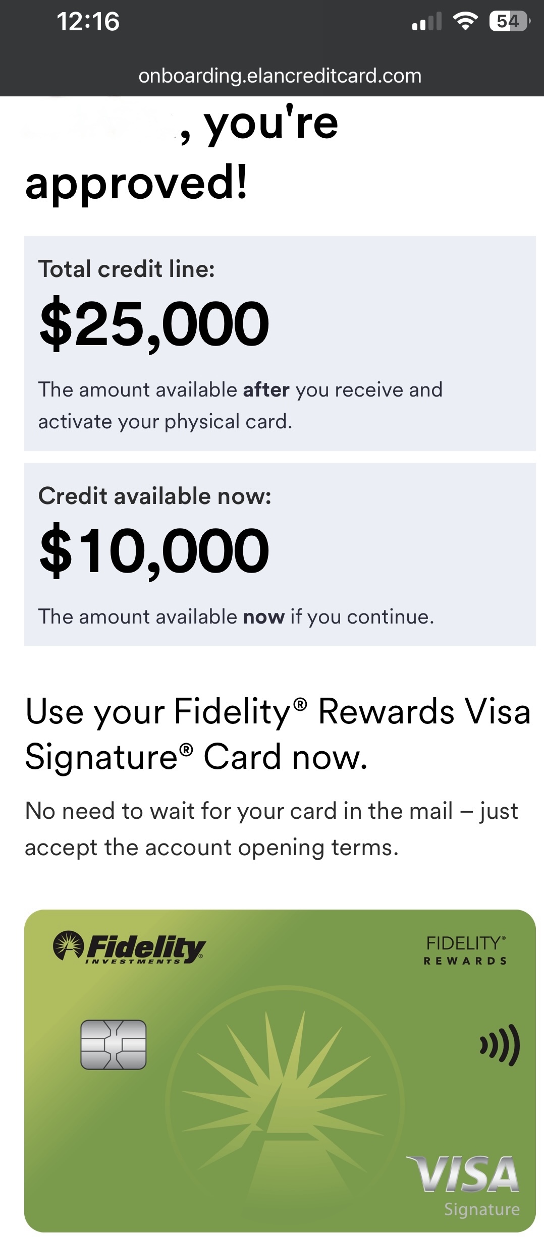 Fidelity Rewards Visa Approved.... I think? - myFICO® Forums - 6816331