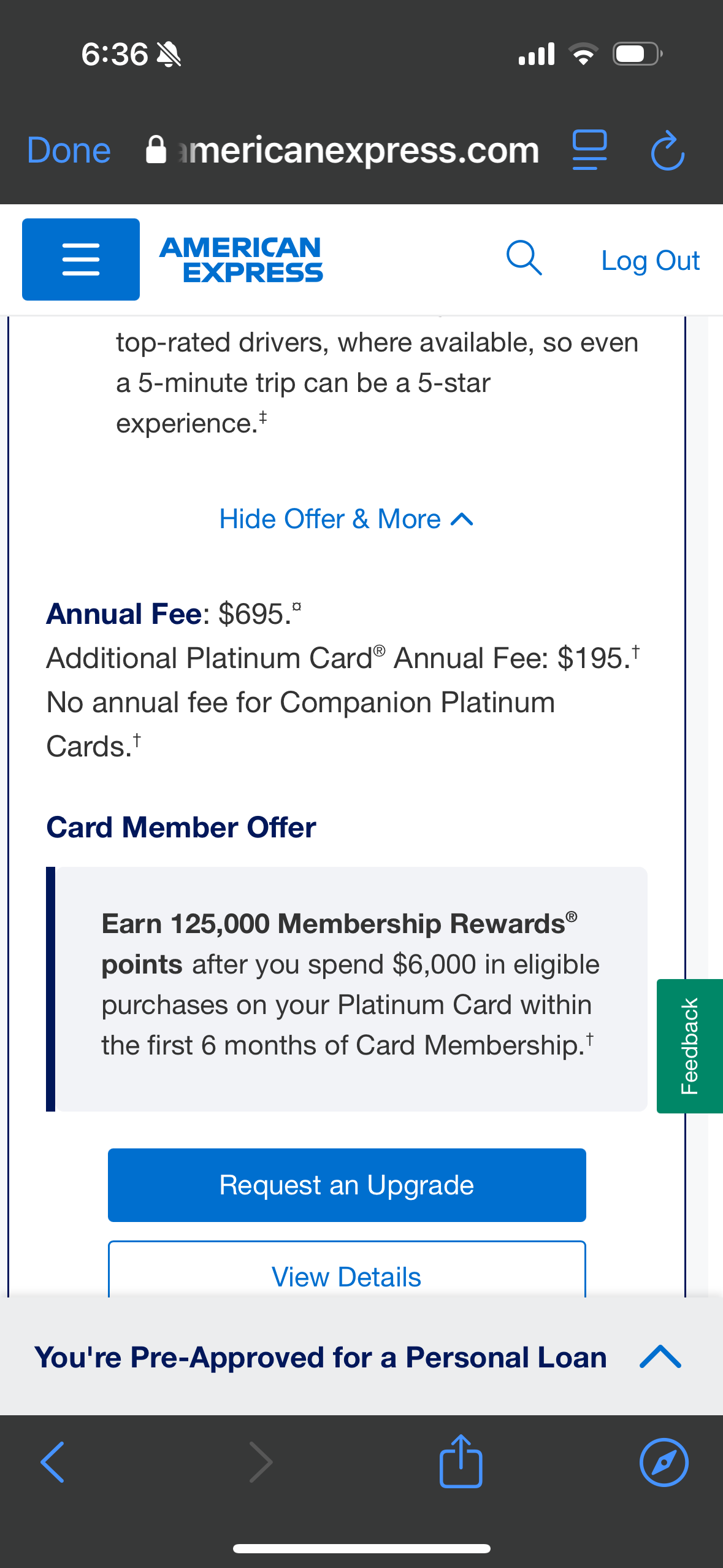 Amex Gold To Platinum Upgrade Offer