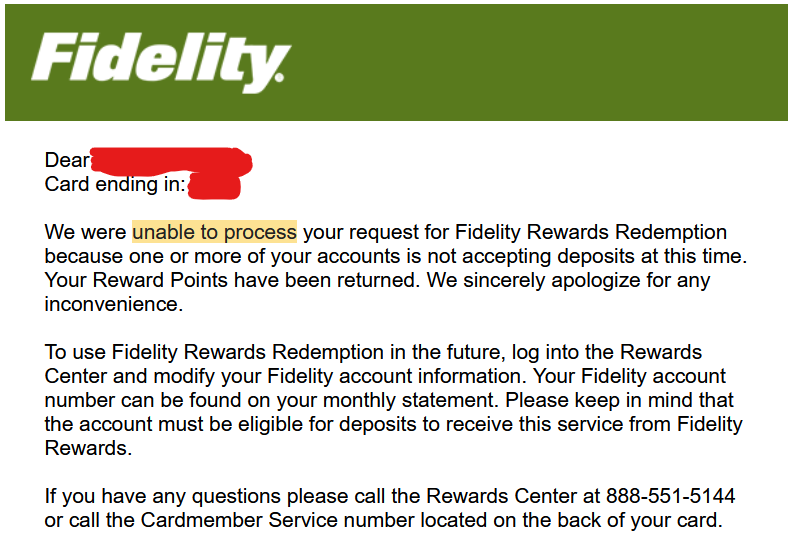 Fidelity card announces no minimum redemptions - myFICO® Forums - 6831768